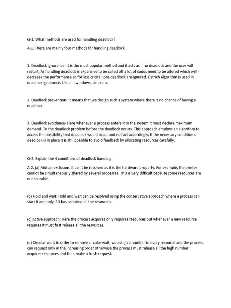Opearating System (OS) BCA Question Answers Sheet Part 3 | Download ... Opearating System (OS) BCA Question Answers Sheet Part 3 | Download ...