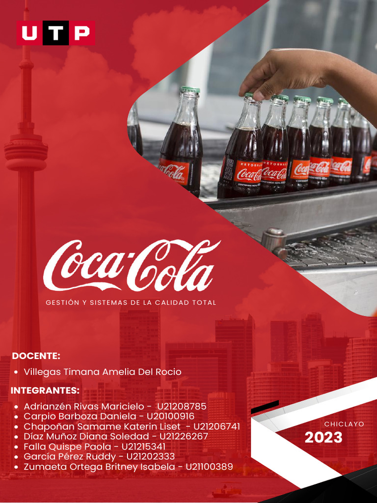Coca-Cola Gestión y Sist. TA1 | PDF | Calidad (comercial) | Coca Cola