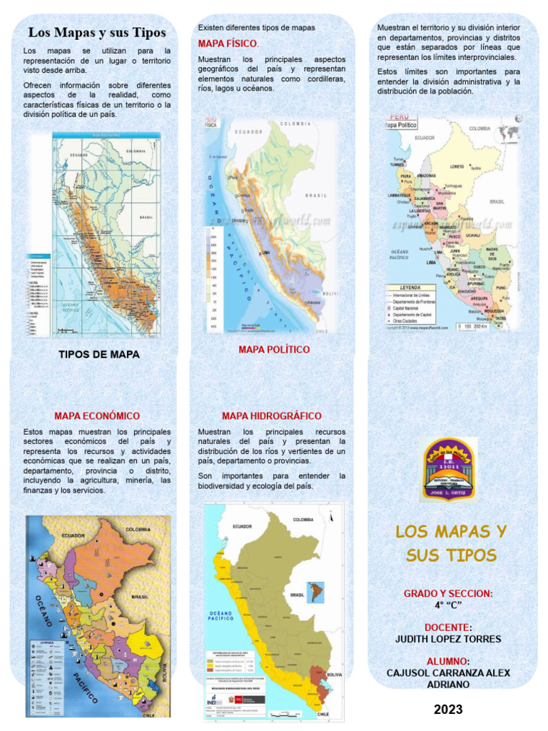 Los Mapas y Sus Tipos | PDF | Geografía