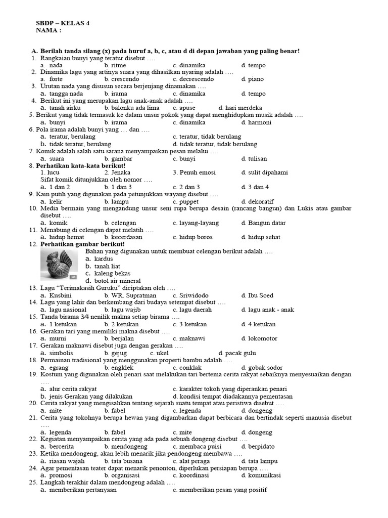 KELAS 4 - SBDP - 1x | PDF