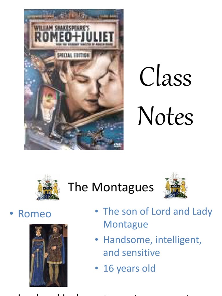 Romeo & Juliet Character Guide | PDF | Characters In Romeo And Juliet ...