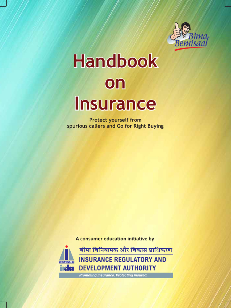 Handbook On Insurance | Download Free PDF | Insurance | Vehicle Insurance