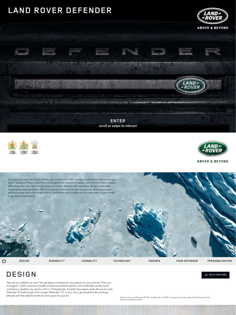 Land Rover Defender Brochure 1L6632300000BXXEN02P Tcm281 927433 | PDF ...