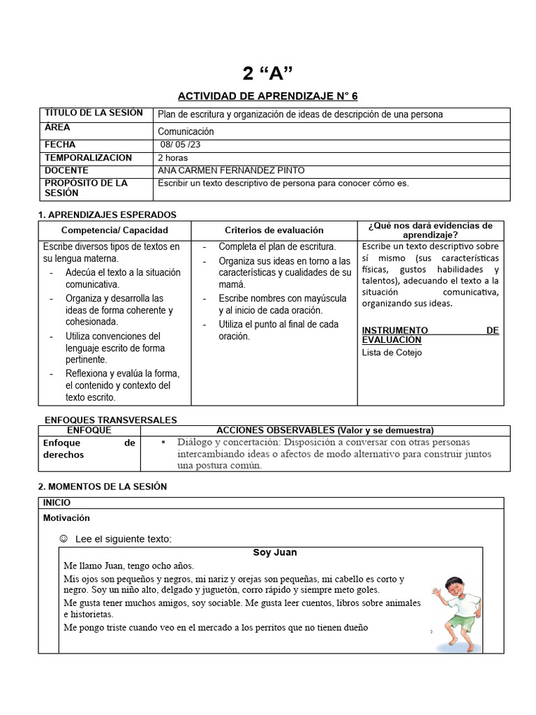 2a Sesion N6 Comunicación | PDF | Evaluación | Cognición