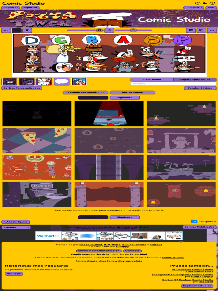 Pizza Tower Comic Studio - Haz Cómics y Memes Con Los Personajes de ...