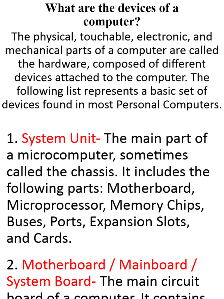 Computer Week 1 Pdf Computer Data Storage Random Access Memory