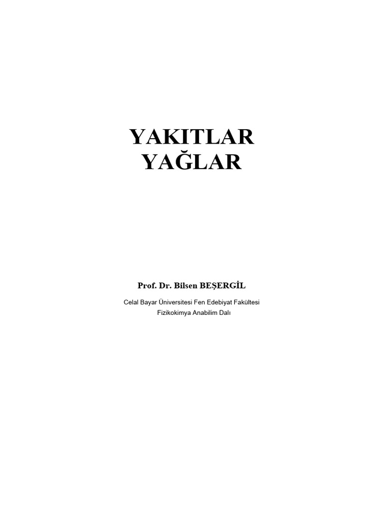 Yakitlar Yaglar | PDF