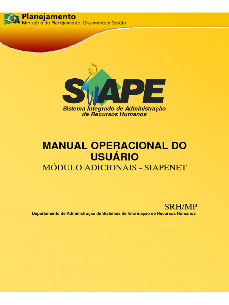 Siape Manuais Pdf Gestão De Recursos Humanos Servidor Informática