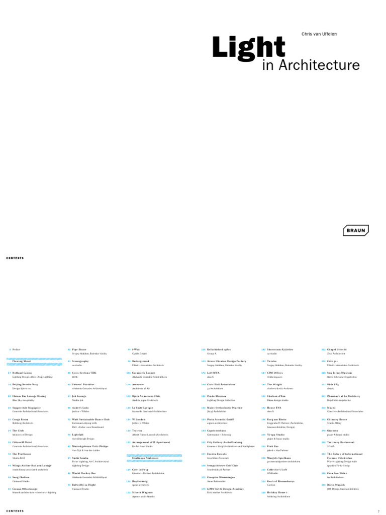 Light in Architecture | PDF | Lighting