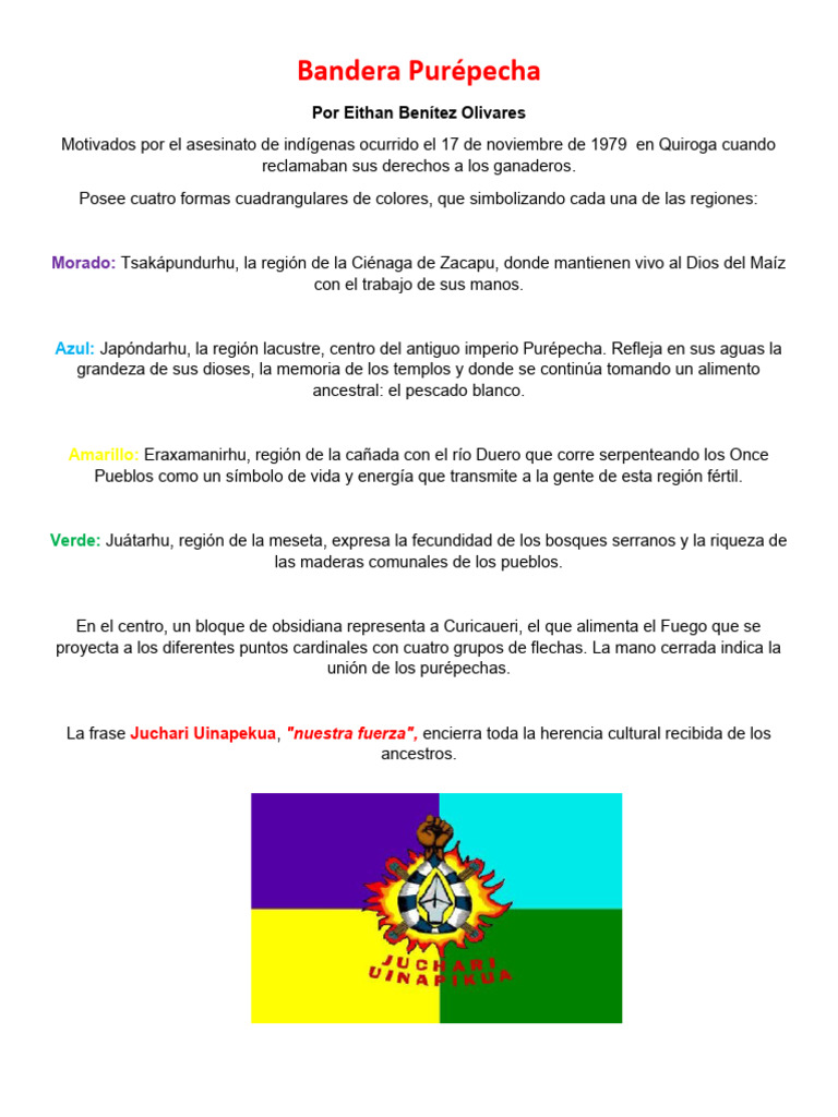 Significado de la Bandera Purépecha | PDF
