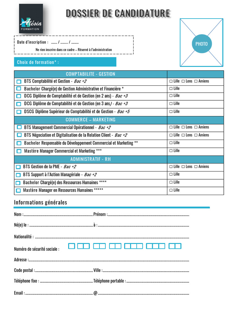 Dossier de candidature Alesia Formation | PDF | Gestion des ressources ...