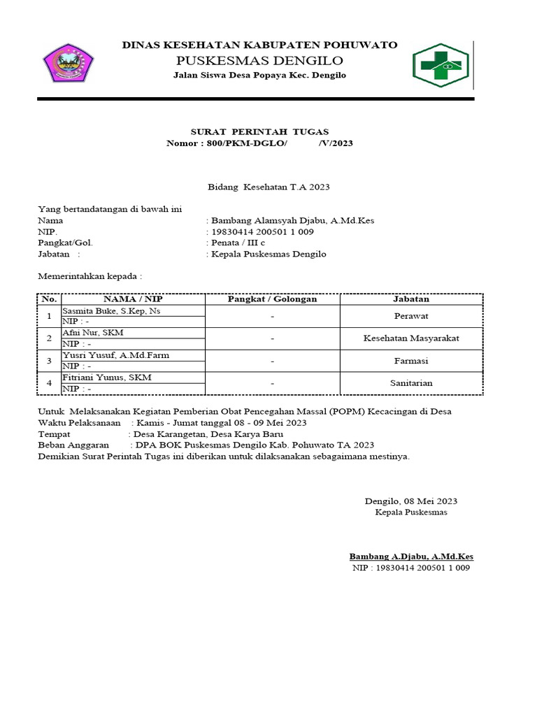 SPT Popm Desa Mei 2023 | PDF | Pengembangan Diri