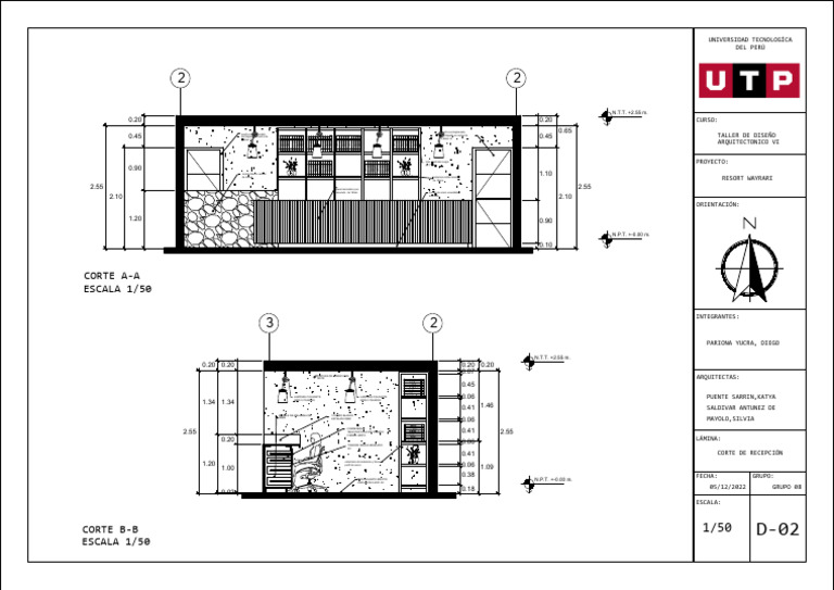 Corte A-A ESCALA 1/50: N.T.T. +2.55 M | PDF
