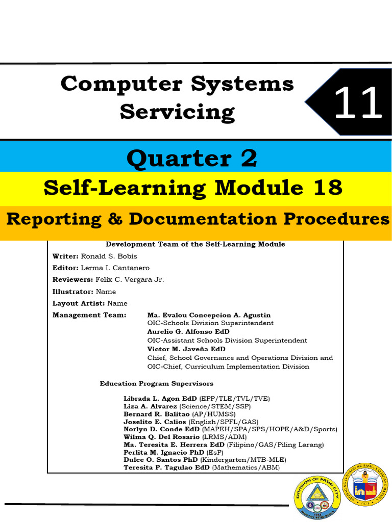 TVL CSS11 Q2 M18 | PDF | Documentation | Learning
