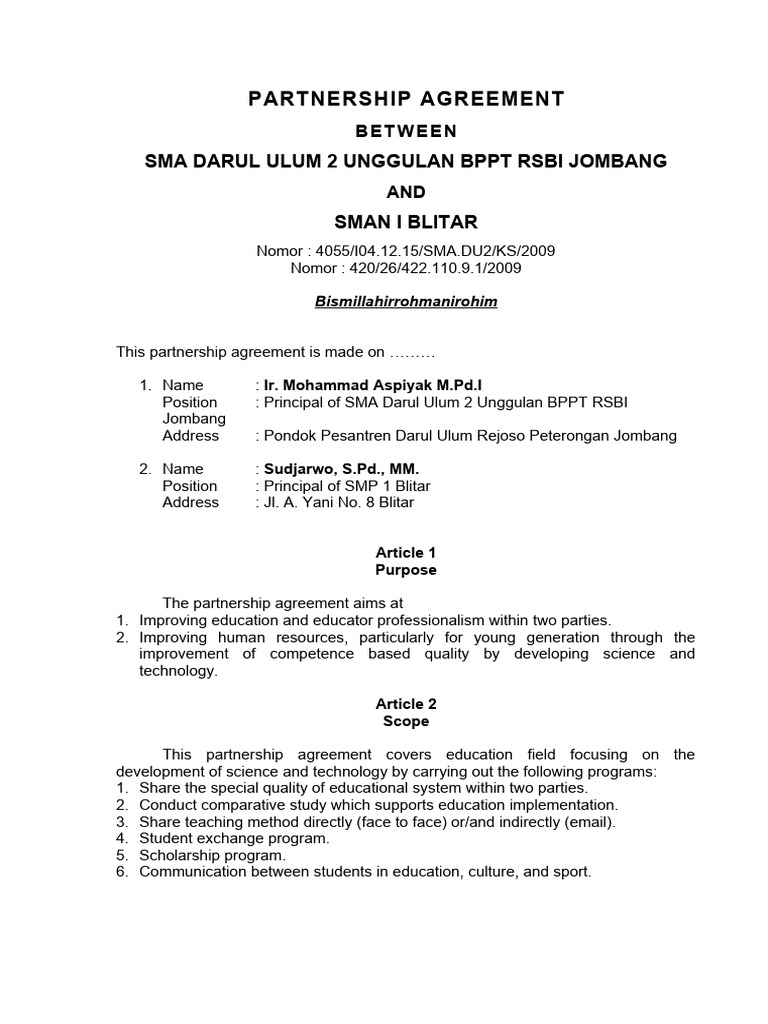 Agreement Petronas | PDF