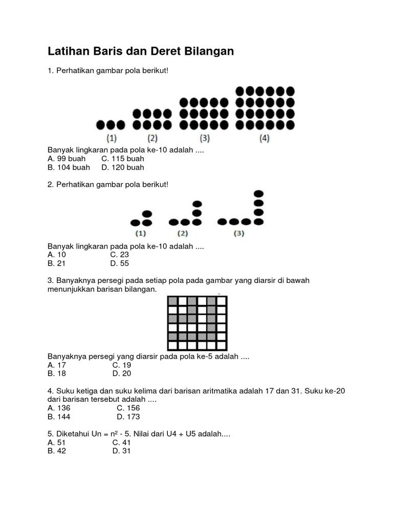 Latihan Aritmatika Dan Geometri | PDF