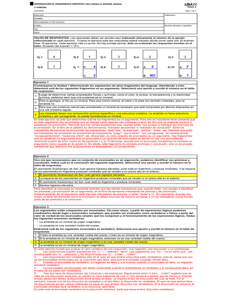 CLAVE TEMA 3 y 4 | PDF | Axioma | Razonamiento deductivo