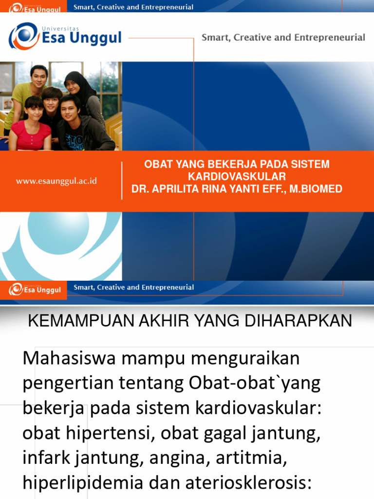 Obat Kardiovaskuler untuk Mahasiswa | PDF