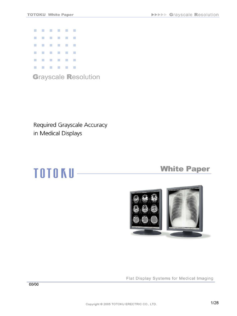 Required Grayscale Accuracy in Medical Displays (En) V10 | PDF ...