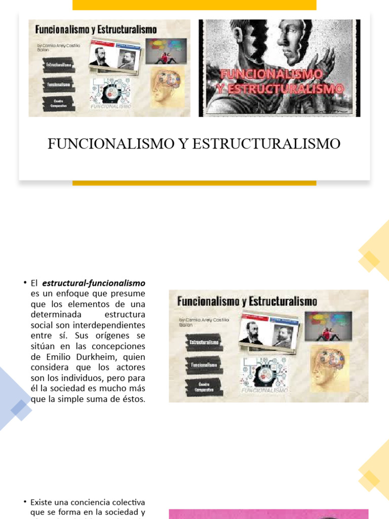 Funcionalismo y Estructuralismo | PDF | Emile Durkheim | Institución