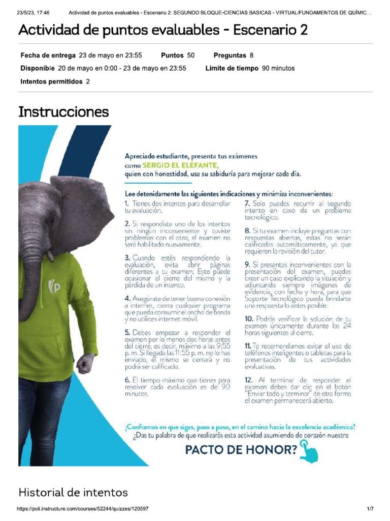 Escenario 2 Fundamentos de Quimica Int2 | PDF