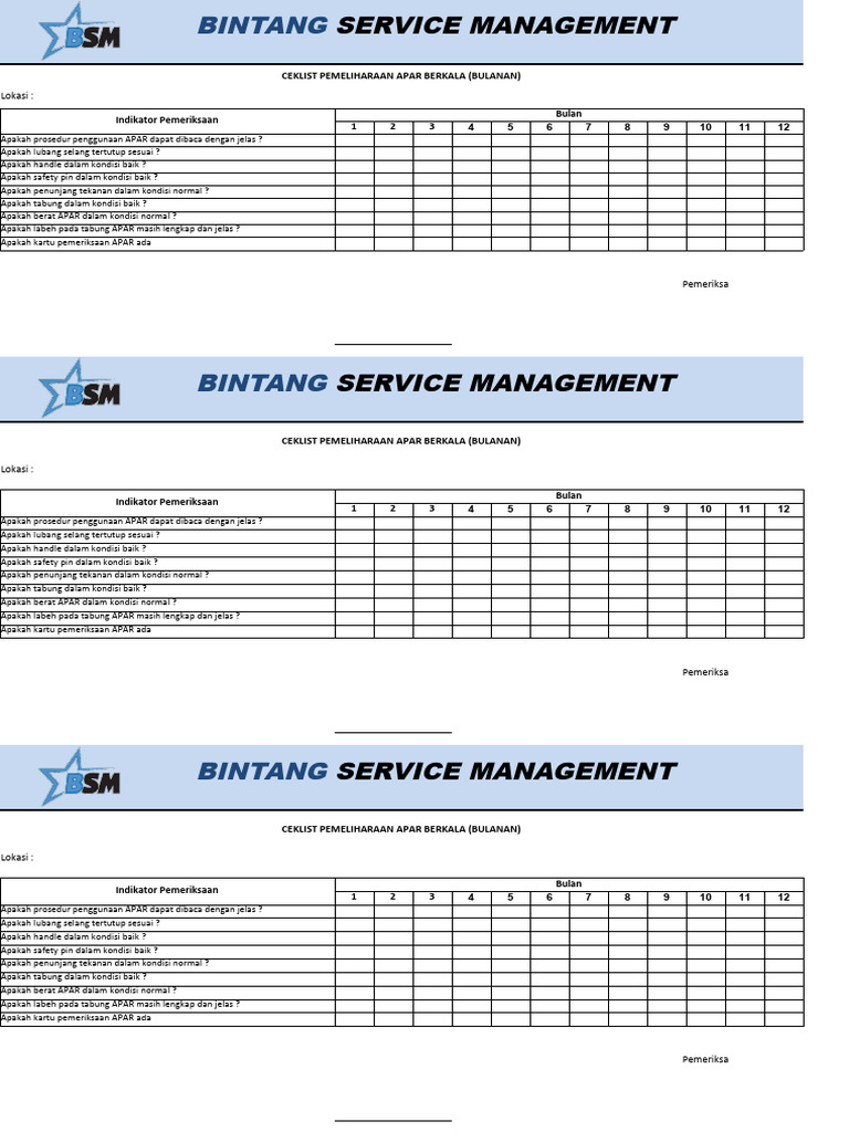 From Monitoring Apar CIK (BSM) | PDF | Teknologi & Rekayasa