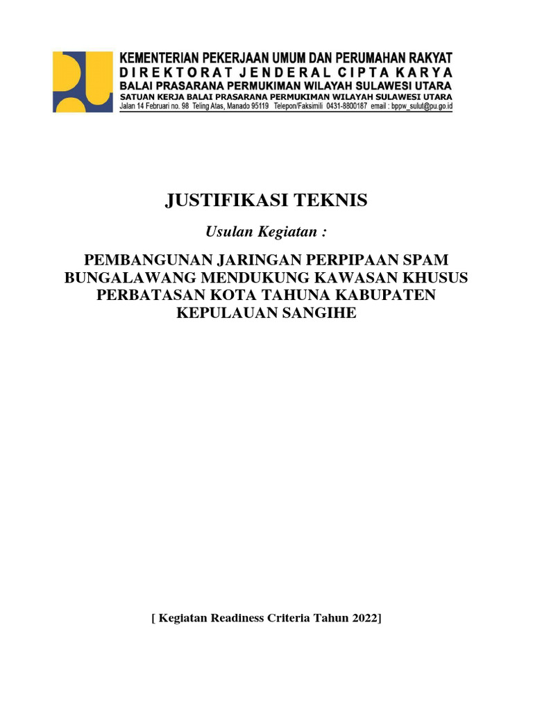 Justifikasi Teknis | PDF