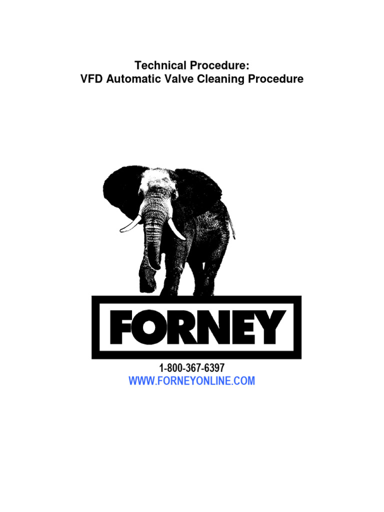 VFD Valve Cleaning Procedure | PDF | Valve | Gas Technologies