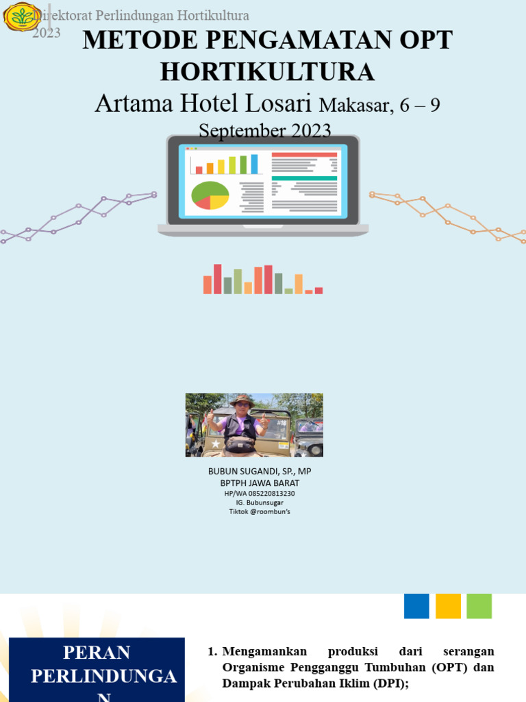 Metode Pengamatan Dan Pelaporan OPT Hortikultura, Makasar 2023 | PDF