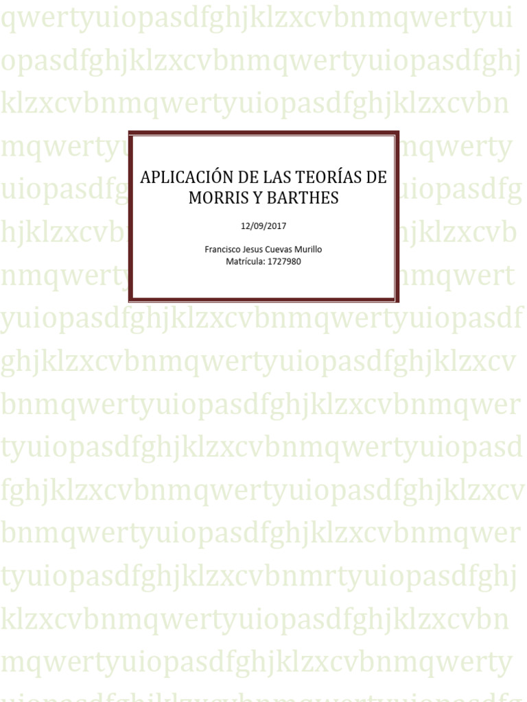 Aplicación de Las Teorías de Morris y Barthes | PDF | Sirena | Vida