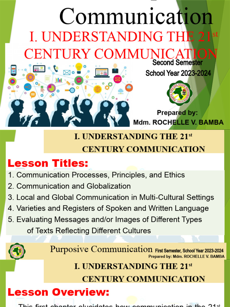 21st Century Communication Skills Guide | PDF | Communication ...