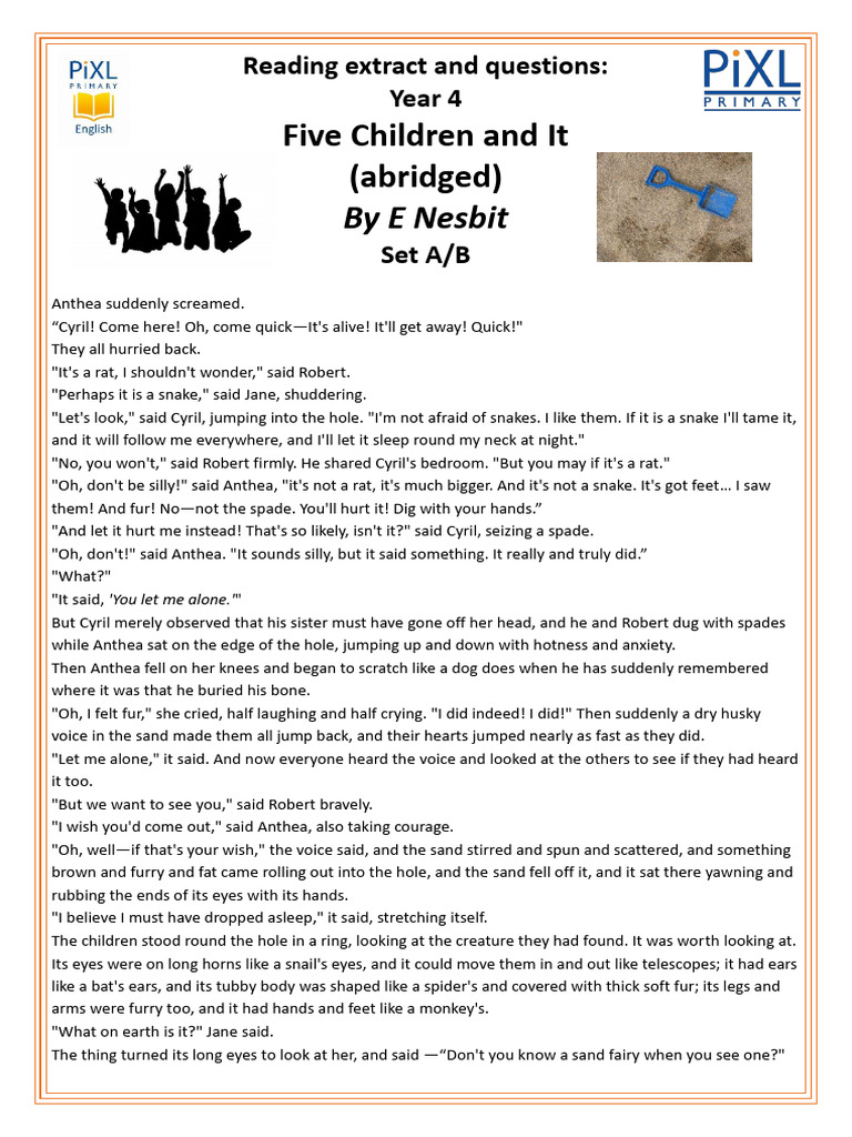 Five Children and It: Comprehension Questions | PDF | Five Children And It