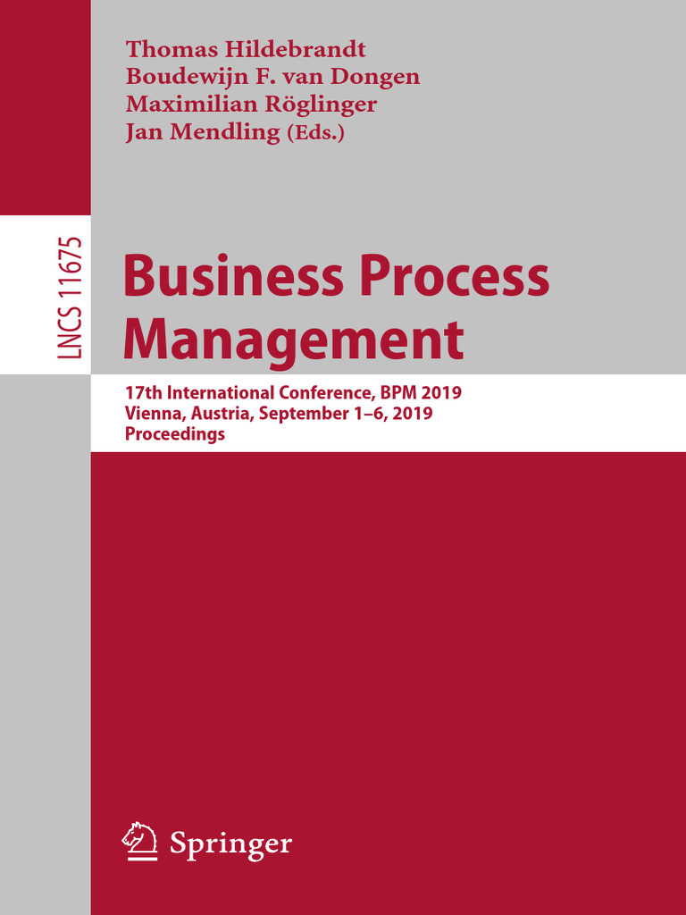 2019 Book BusinessProcessManagement | PDF | Business Process Management