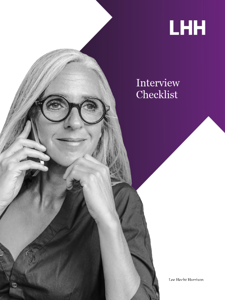 Interview Checklist | PDF | Body Language | Communication