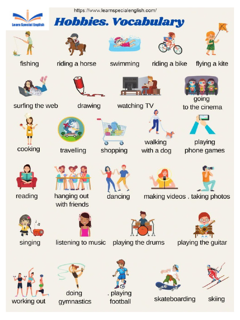 Hobbies Flashcard | PDF