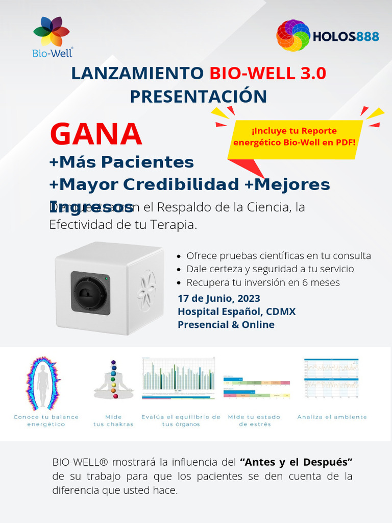 Lanzamiento Bio-Well 3.0 Presentación | PDF