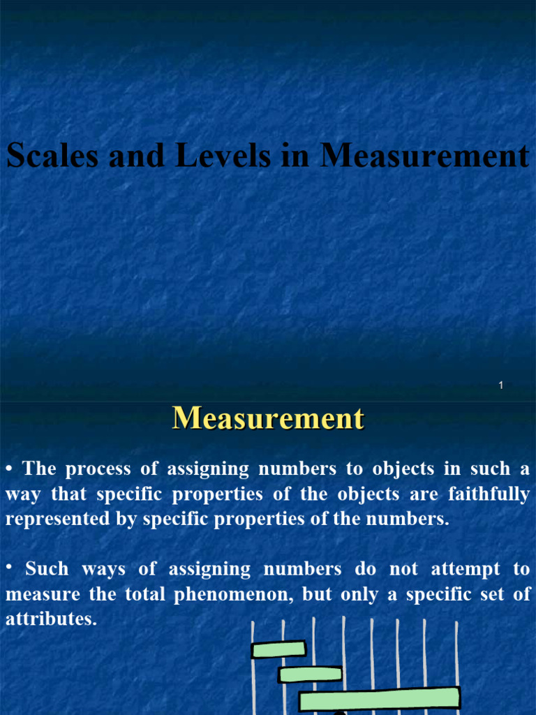 Scales of Measurement | PDF | Level Of Measurement | Science