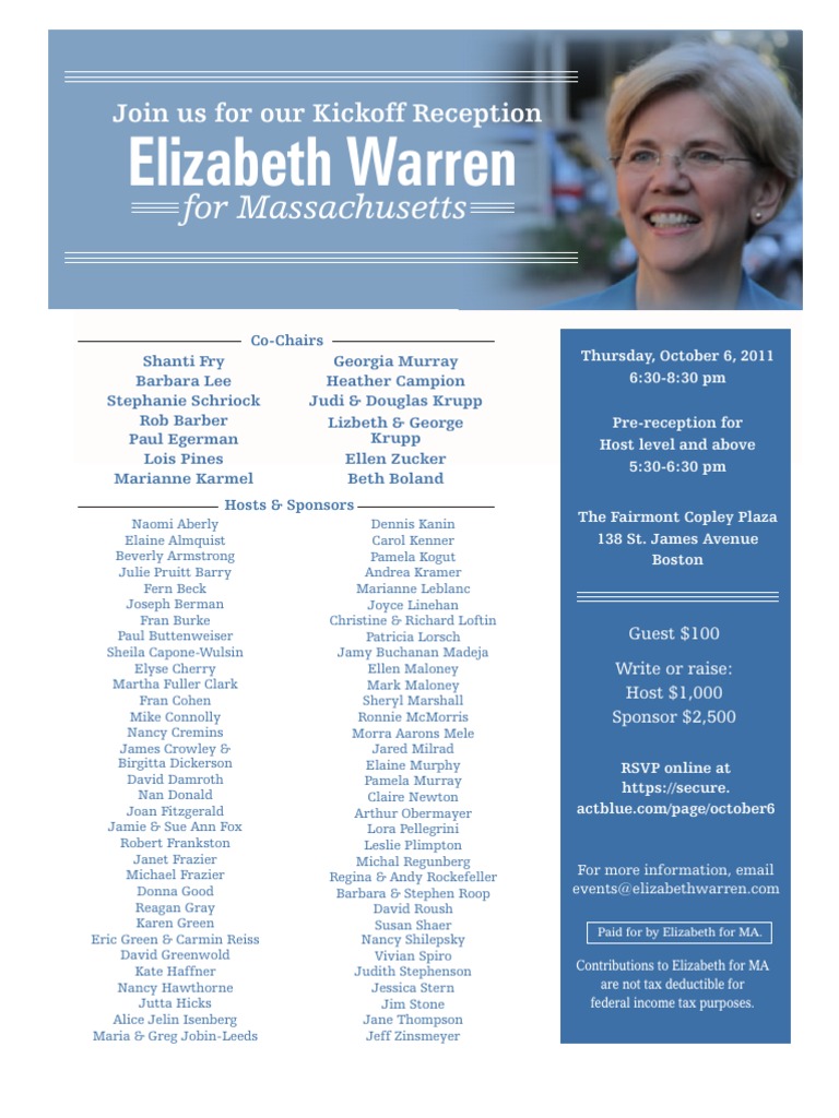Warren Kickoff Invitation | PDF