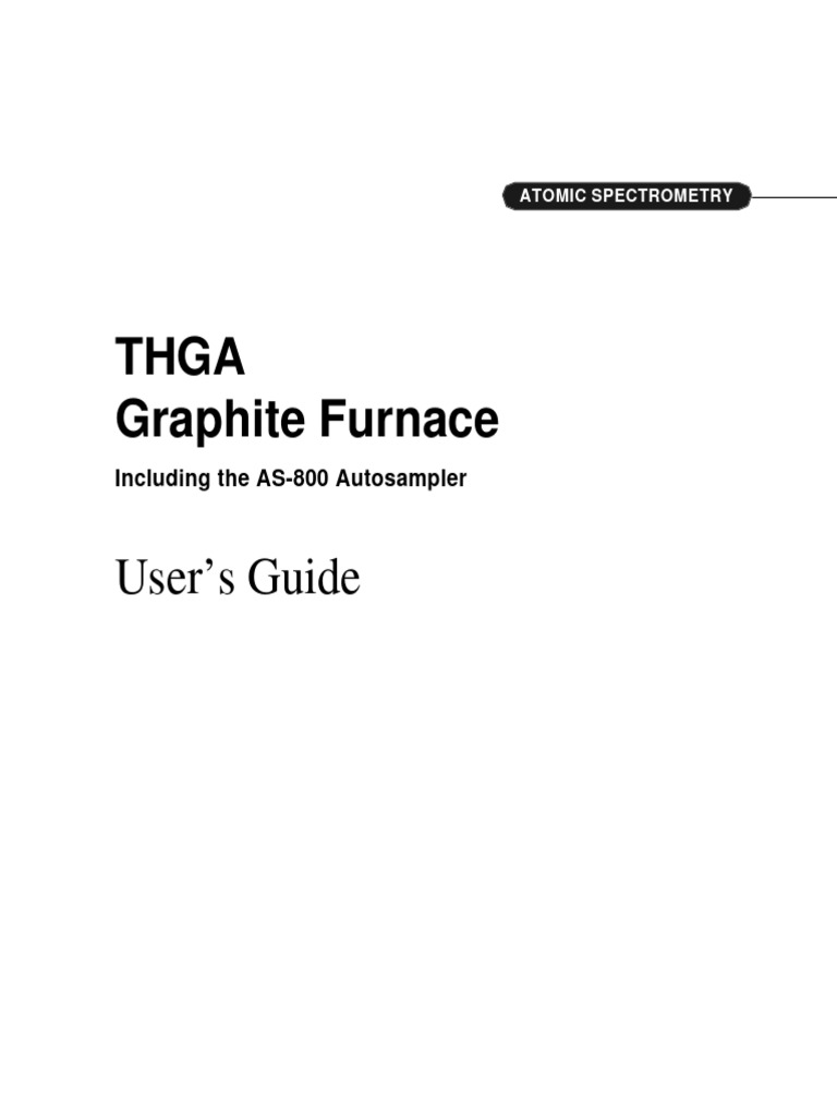 0993-5259 THGA User's Guide | PDF | Pipe (Fluid Conveyance) | Physical Sciences