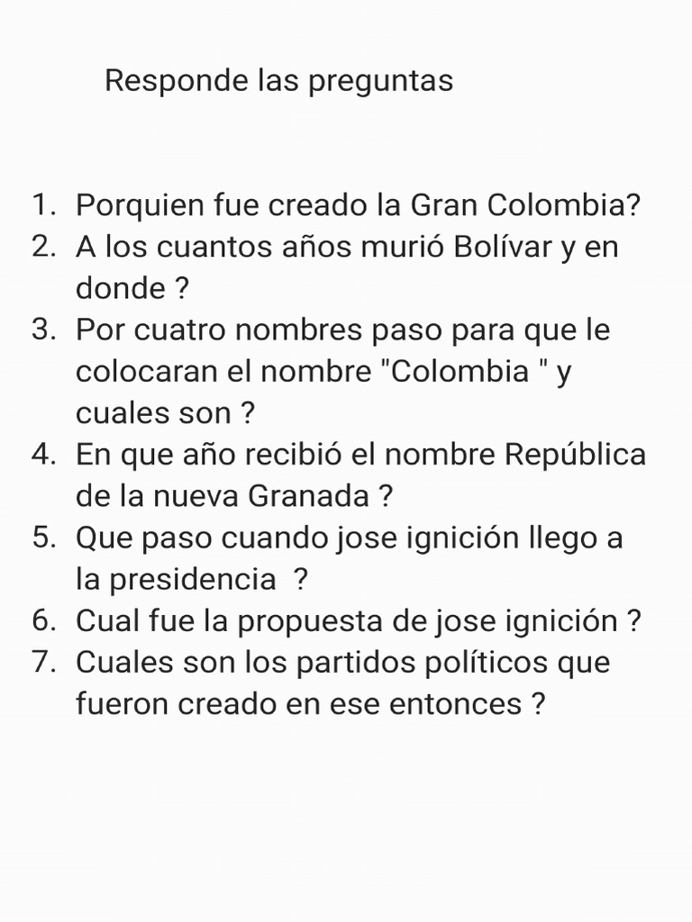 Preguntas de Español | PDF