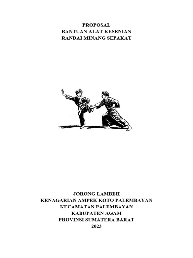Contoh Proposal Randai | PDF