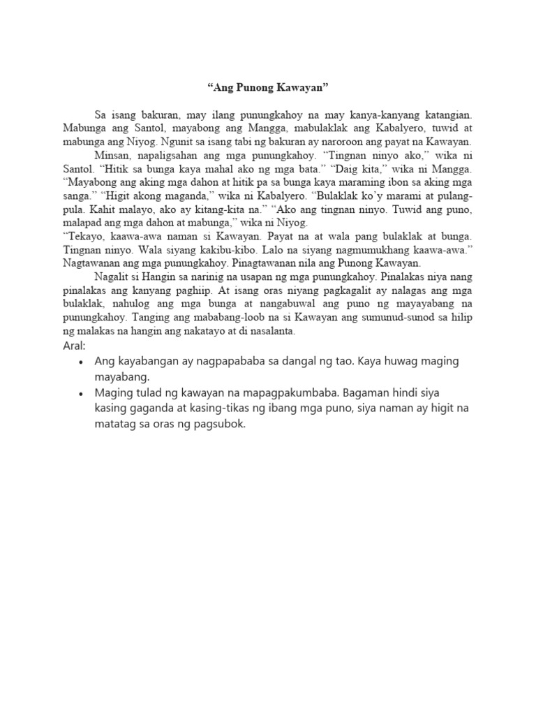 Maikling Kwento | PDF