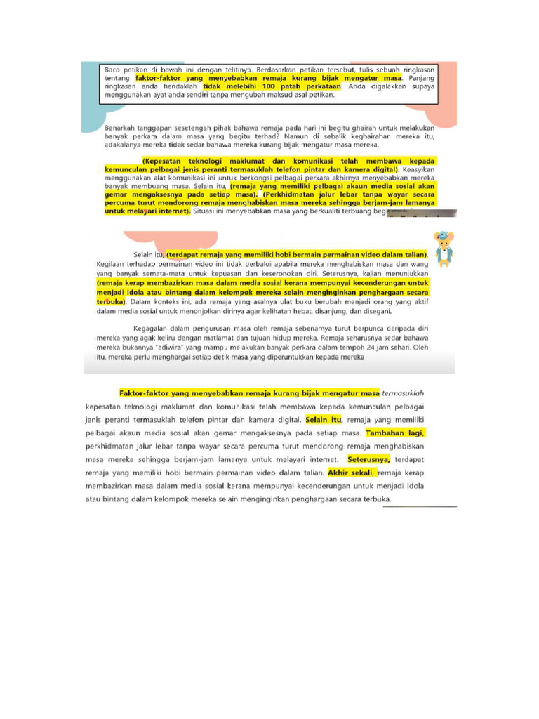 Ringkasan - Teknik Meringkas | PDF