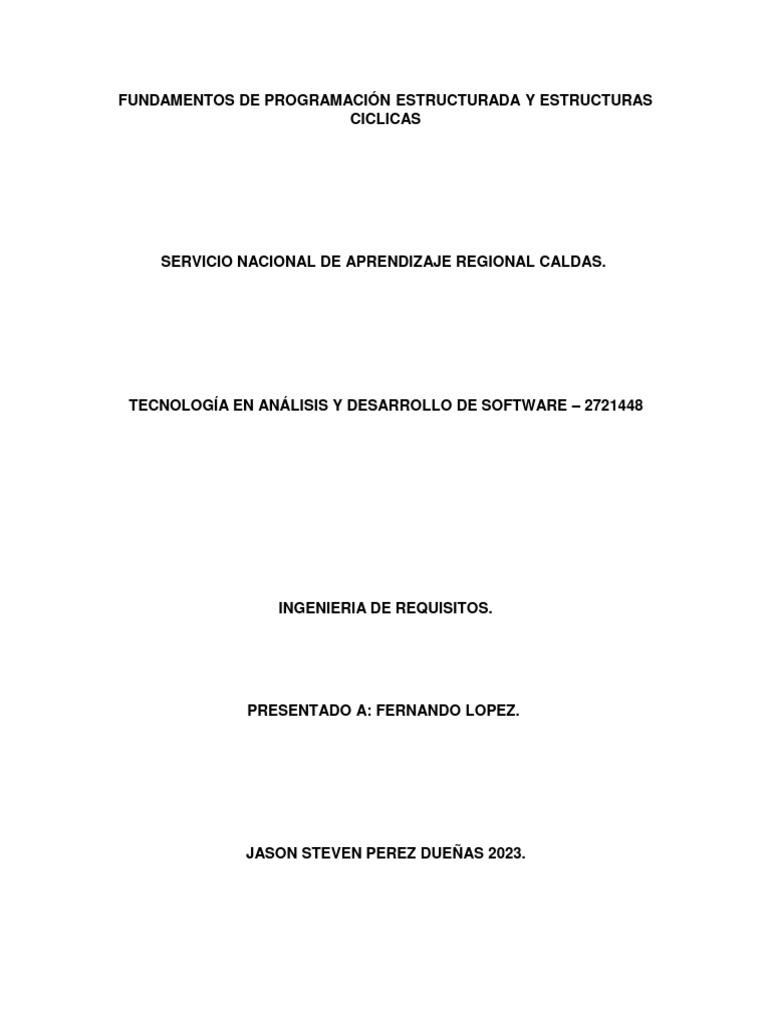 Estructuras Ciclicas | PDF | Programación de computadoras | Lenguaje de programación