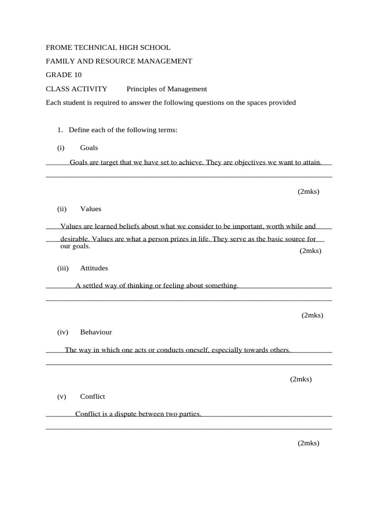 Tiana Beeput - Grade 10 Values Activity | PDF | Social Psychology ...