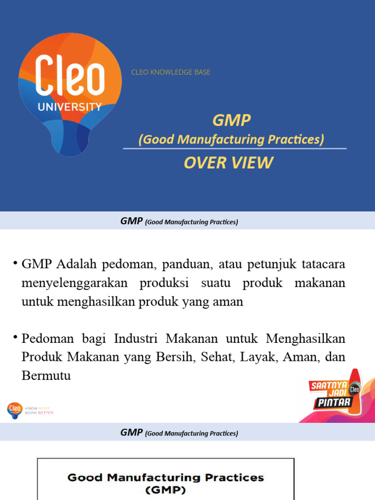 Materi GMP Overview | PDF
