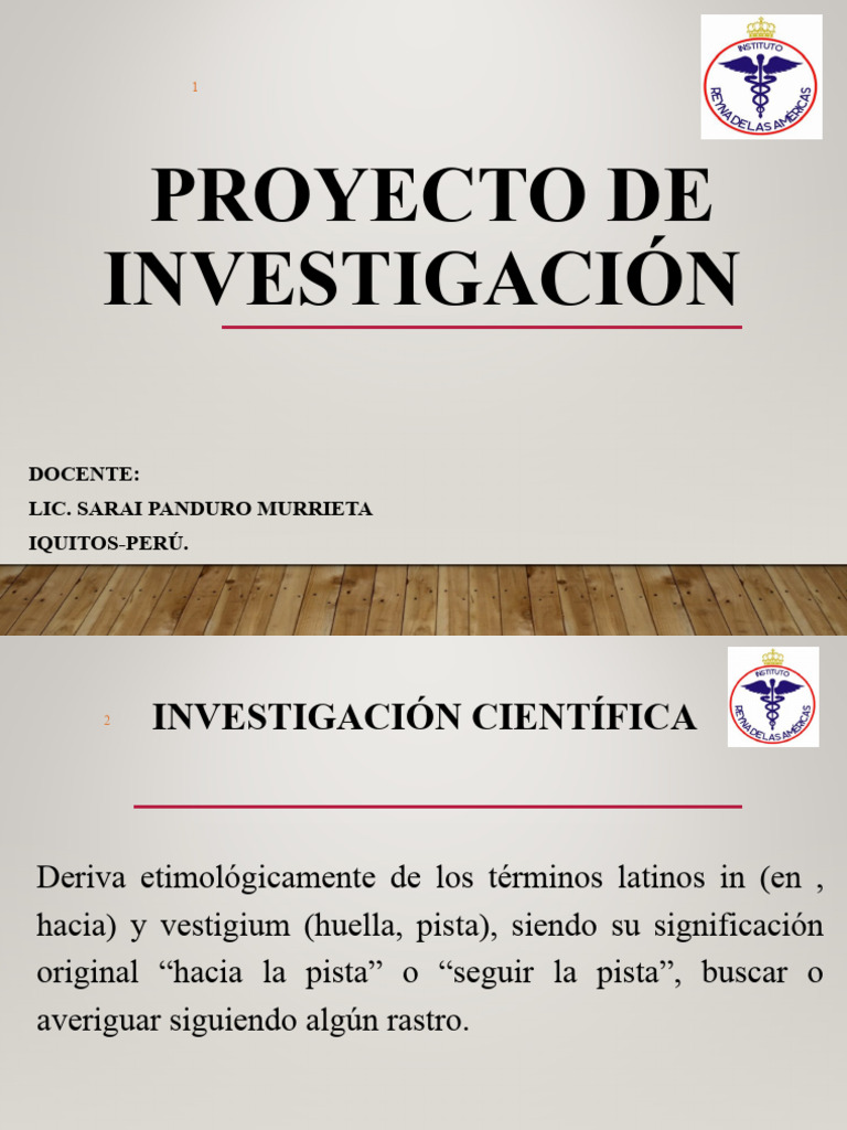 Proyecto de Inv. | PDF | Teoría | Conocimiento