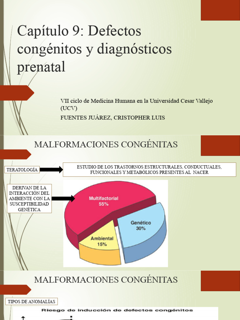 Capítulo 9 Defectos Congénitos y Diagnóstico Prenatal | PDF | Virus ...