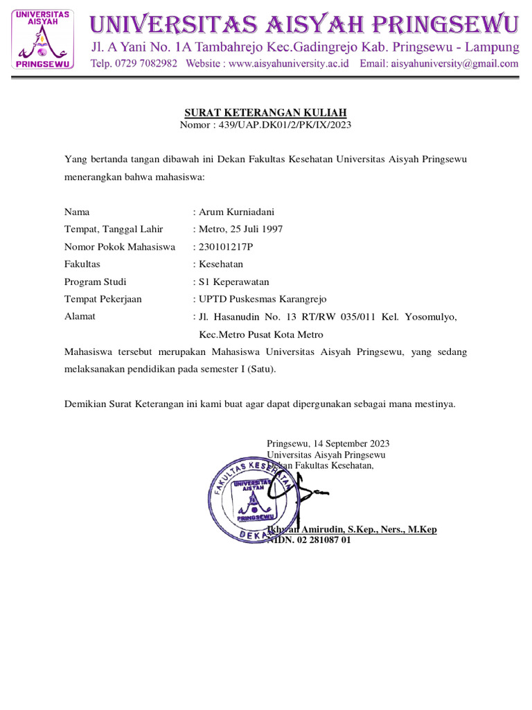 Arum Kurniadani | PDF