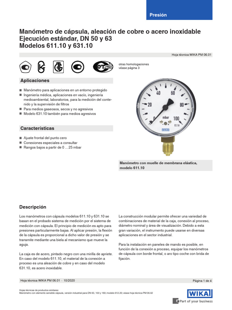 MANOMETRO | PDF | Acero | Medición